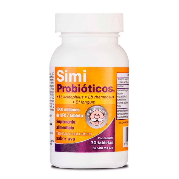 PROBIOTICOS SABOR UVA TABLETAS 30 MASTICABLES - Farmacias Similares ...