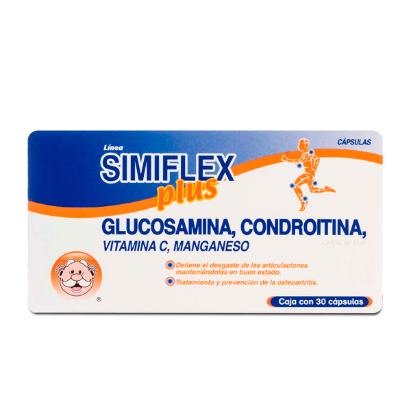 SIMIFLEX PLUS GLUCOSAMINA / CONDROITINA / VITAMINA C / MANGANESO 30 ...