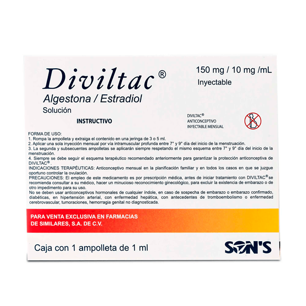 ALGESTONA / ESTRADIOL SOLUCION INYECTABLE 1 ML 1 AMPOLLETA - Farmacias ...