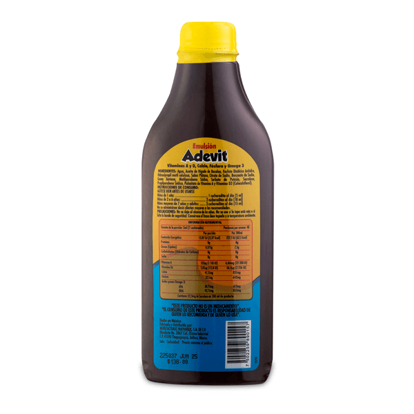 ACEITE DE HIGADO DE BACALAO EPA / DHA SABOR PLATANO 240 ML 1 PIEZA ...