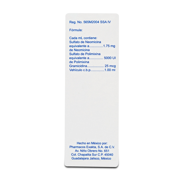 POLIMIXINA B / NEOMICINA / GRAMICIDINA SOLUCION OFTALMICA 15 ML 1 PIEZA ...