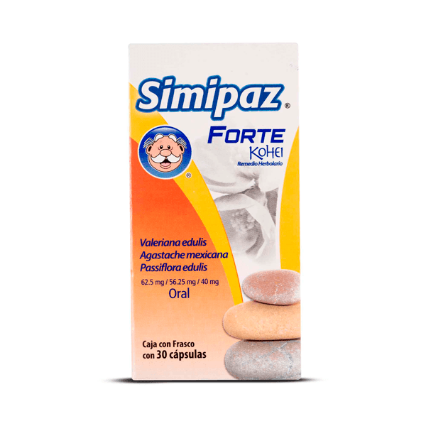 SIMIPAZ FORTE 30 CAPSULAS - Farmacias Similares® | Tienda online
