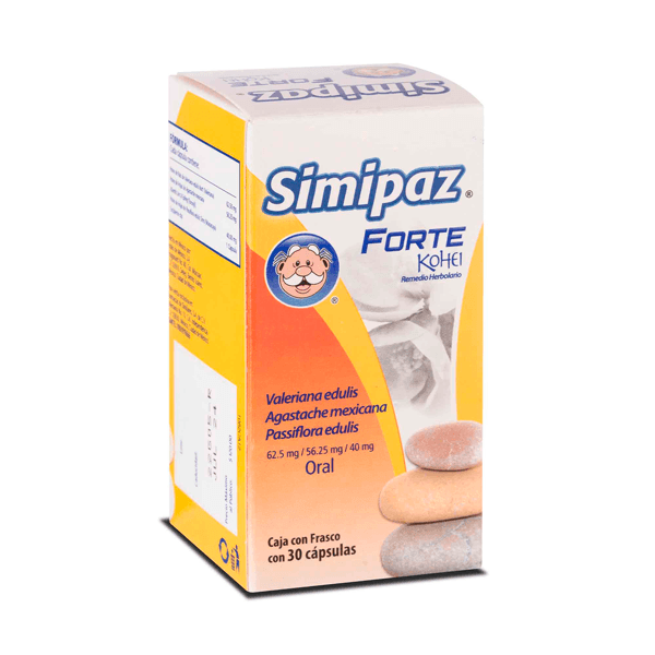 SIMIPAZ FORTE 30 CAPSULAS - Farmacias Similares® | Tienda online
