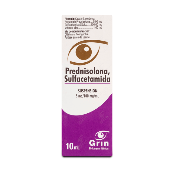 PREDNISOLONA / SULFACETAMIDA 10/10 ML SUSPENSION GOTAS OFTALMICAS 10 ML ...