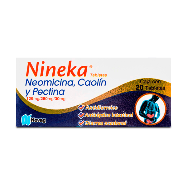 NEOMICINA / CAOLIN / PECTINA 20 TABLETAS - Farmacias Similares ...