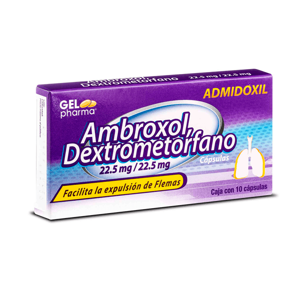 AMBROXOL / DEXTROMETORFANO 22.5/22.5MG 10 CAPSULAS - Farmacias ...
