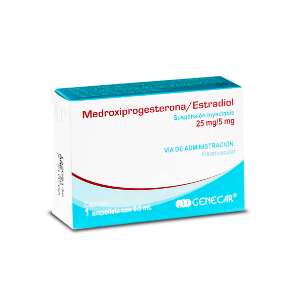 MEDROXIPROGESTERONA / ESTRADIOL SOLUCION INYECTABLE SIN JERINGA 1 ...
