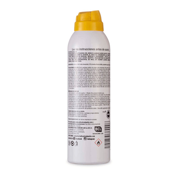 REPELENTE DE INSECTOS EN AEROSOL DIETIL-META-TOLUAMIDA (DEET) 170 GR 1 ...