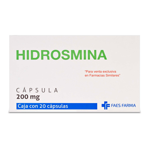 HIDROSMINA 200 MG 20 CAPSULAS - Farmacias Similares® | Tienda online