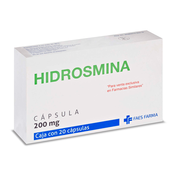 HIDROSMINA 200 MG 20 CAPSULAS - Farmacias Similares® | Tienda online