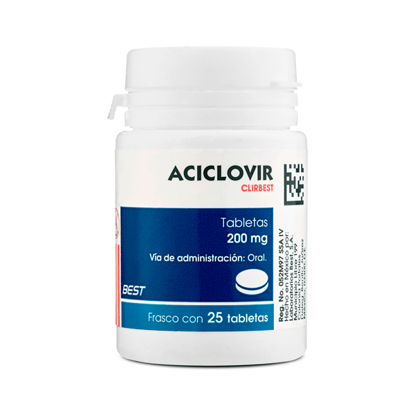 ACICLOVIR 200 MG 25 TABLETAS - Farmacias Similares® | Tienda online