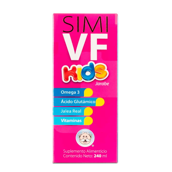 SIMIVF KIDS OMEGA 3 / ACIDO GLUTAMICO / JALEA REAL / VITAMINAS JARABE ...