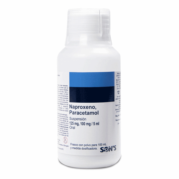 NAPROXENO/PARACETAMOL 125/100MG/5ML SUSPENSION 100ML - Farmacias ...
