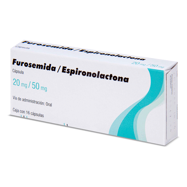 ESPIRONOLACTONA / FUROSEMIDA 50/20 MG 16 CAPSULAS - Farmacias Similares ...