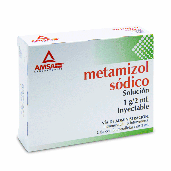 METAMIZOL 1 GR SOLUCION INYECTABLE 3 AMPOLLETAS - Farmacias Similares ...