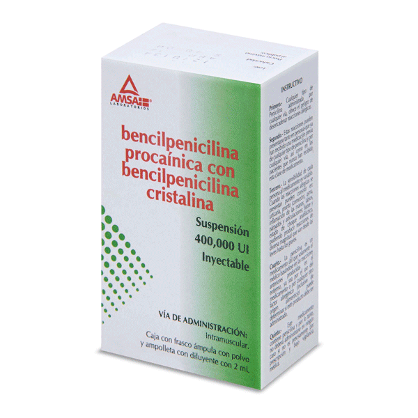 BENCILPENICILINA PROCAINICA / BENCILPENICILINA CRISTALINA 400000UI/2ML ...
