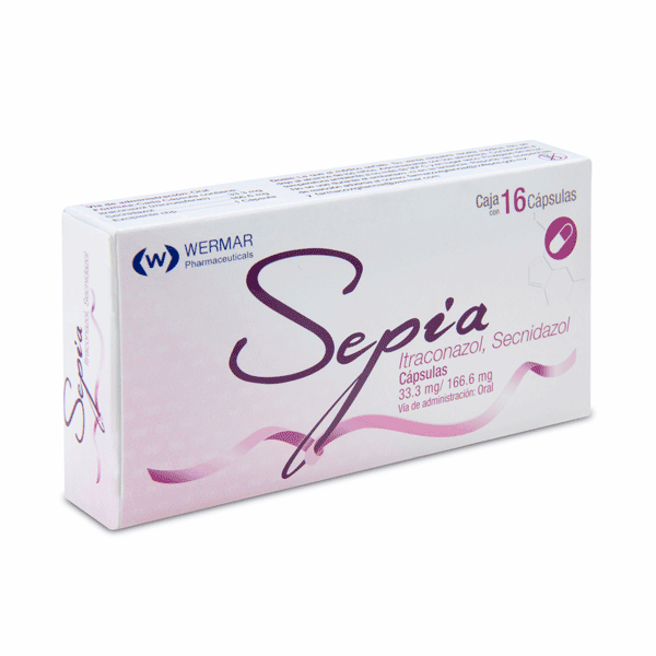 ITRACONAZOL / SECNIDAZOL 33.3/166.6 MG 16 CAPSULAS - Farmacias ...