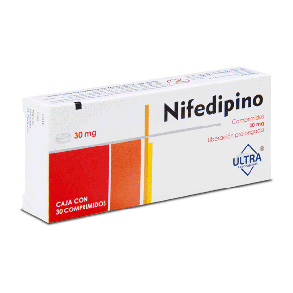 NIFEDIPINO 30 MG 30 COMPRIMIDOS LIBERACION PROLONGADA - Farmacias ...
