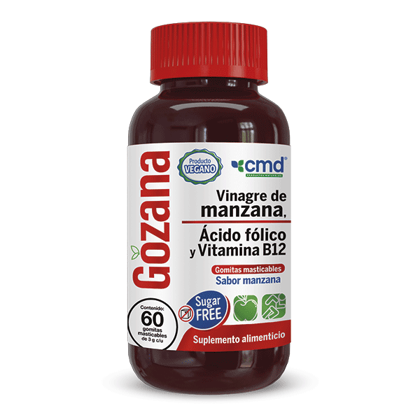 GOMITAS SIN AZUCAR CON VINAGRE DE MANZANA / ACIDO FOLICO / VIT ...