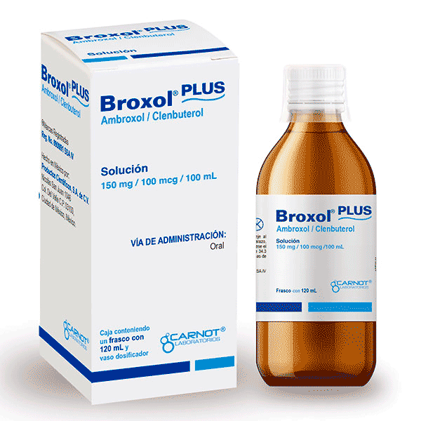 AMBROXOL / CLENBUTEROL SOLUCION BROXOL PLUS 120 ML 1 PIEZA - Farmacias ...