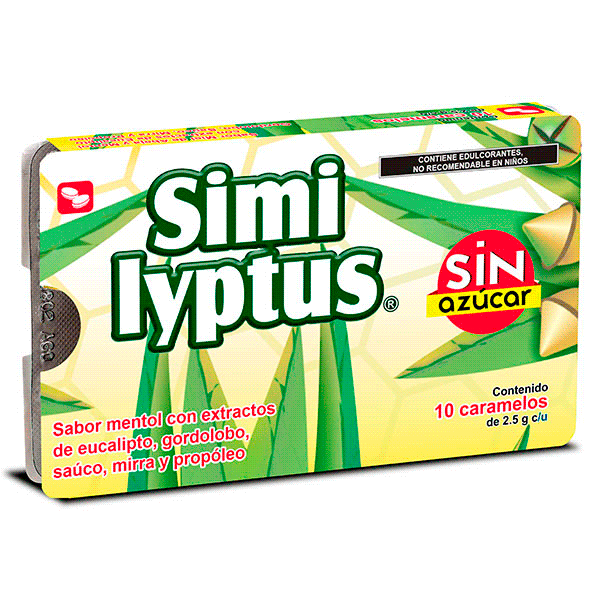 CARAMELO SIMILYPTUS ZERO AZUCAR 10 PIEZAS - Farmacias Similares ...