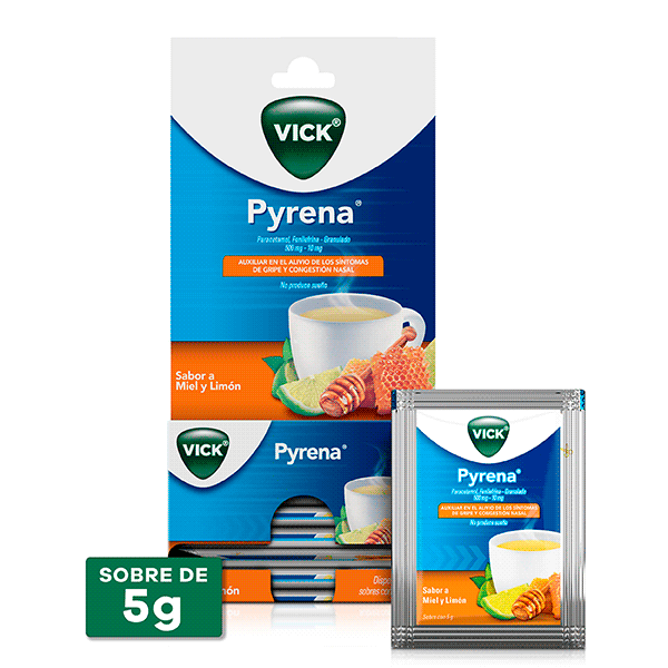 PARACETAMOL / FENILEFRINA 500MG/10MG 1 SOBRE VICK PYRENA - Farmacias ...