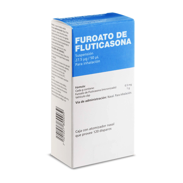 FLUTICASONA 27.5MCG/50MCL SPRAY NASAL 120 DOSIS 1 PIEZA - Farmacias ...