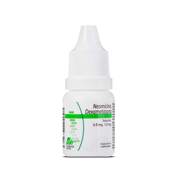 DEXAMETASONA / NEOMICINA 1/3.5 MG SOLUCION GOTAS OFTALMICAS 5 ML 1 ...