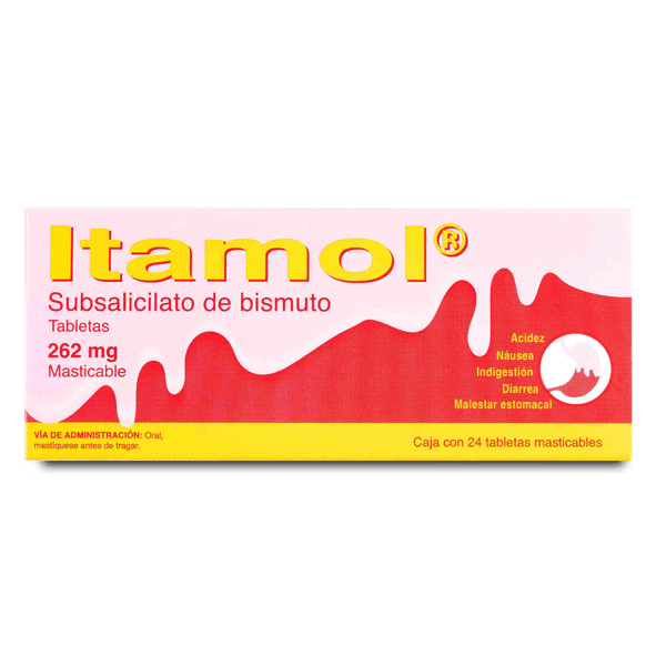 SUBSALICILATO DE BISMUTO 24 TABLETAS MASTICABLES - Farmacias Similares ...