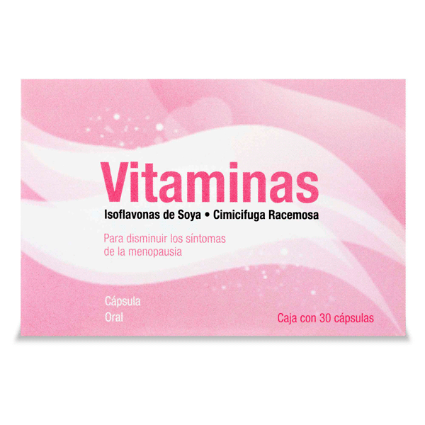 CIMICIFUGA RACEMOSA / VITAMINAS / ISOFLAVONAS DE SOYA 30 CAPSULAS ...