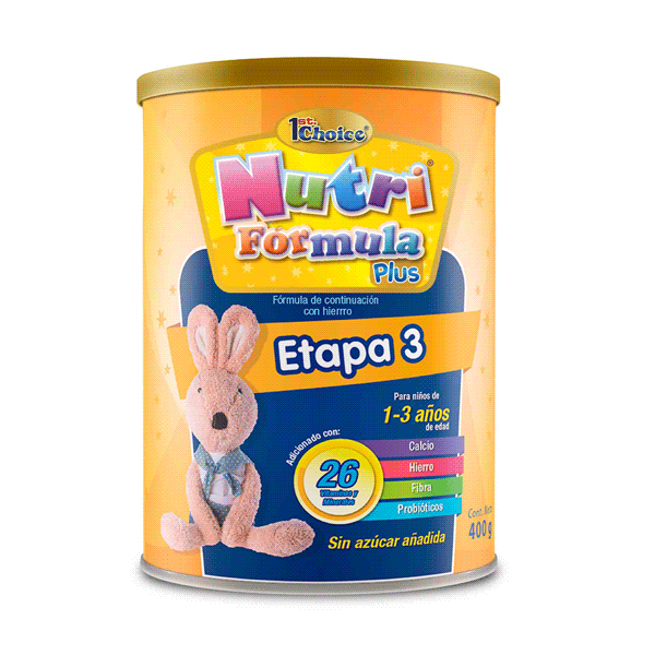 FORMULA LACTEA 1-3 AÑOS NUTRIFORMULA 400 GR 1 PIEZA - Farmacias ...