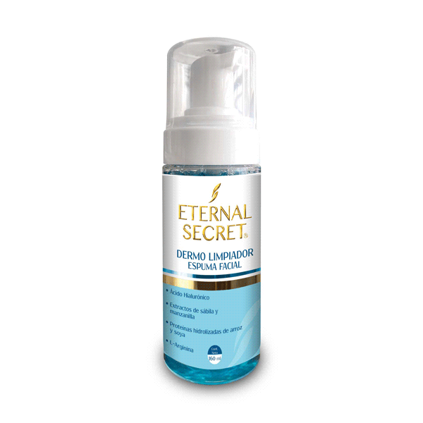 ESPUMA FACIAL DERMOLIMPIADORA ETERNAL SECRET 160ML 1 PIEZA - Farmacias ...