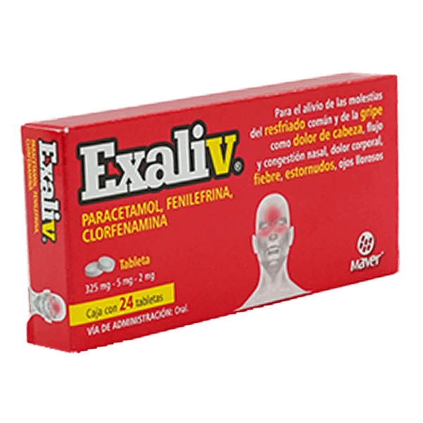 CLORFENAMINA / FENILEFRINA / PARACETAMOL 24 TABLETAS - Farmacias ...