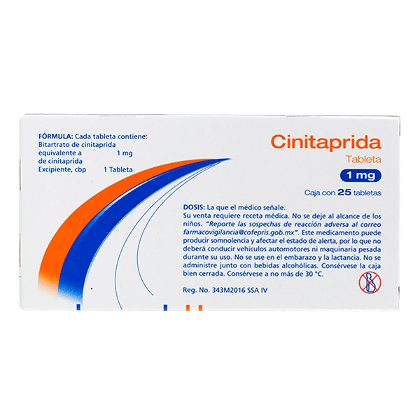 CINITAPRIDA 1MG 25 COMPRIMIDOS - Farmacias Similares® | Tienda online