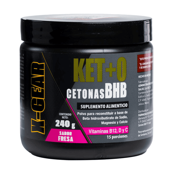 CETONAS EXO BHB XGEAR SABOR FRESA 240 GR 1 PIEZA - Farmacias Similares® | Tienda online