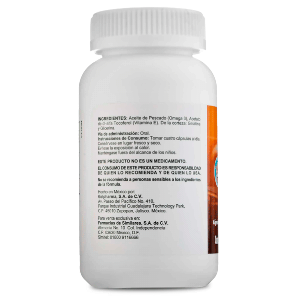 OMEGA RX VITAMINA E / OMEGA 3 / EPA / DHA SIMIOMEGA 60 CAPSULAS ...