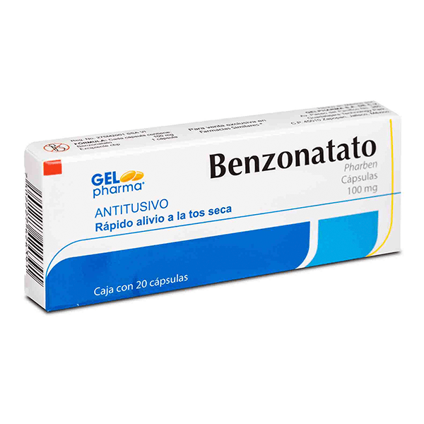 BENZONATATO 100 MG 20 CAPSULAS - Farmacias Similares® | Tienda online