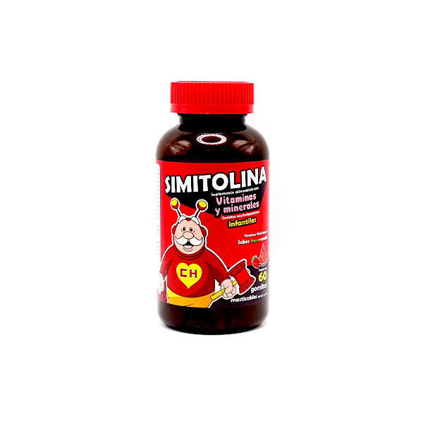 GOMITAS MULTIVITAMINICO INFANTIL 60PIEZAS SIMITOLINA CHAPULIN ...