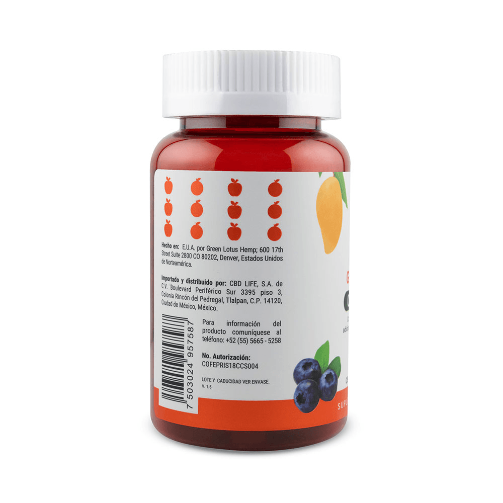 GOMITAS CBD 30 PIEZAS MIX DE FRUTAS - Farmacias Similares® | Tienda online