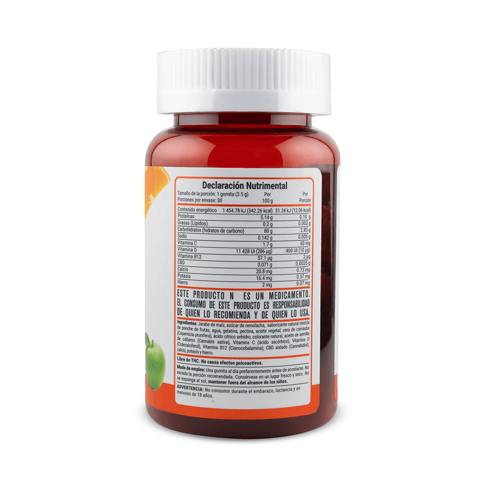 GOMITAS CBD 30 PIEZAS MIX DE FRUTAS - Farmacias Similares® | Tienda online