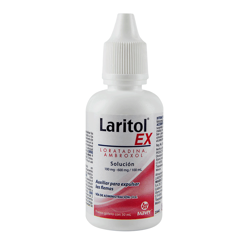 LORATADINA / AMBROXOL 100/600 MG SOLUCION PEDIATRICA GOTAS 30 ML 1 ...