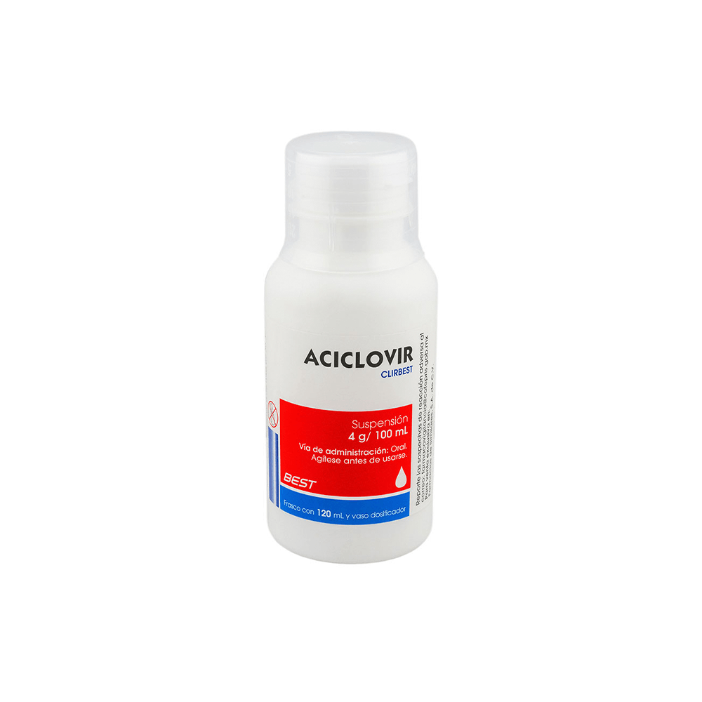 ACICLOVIR 4GR/100ML SUSPENSION 120 ML 1 PIEZA - Farmacias Similares ...