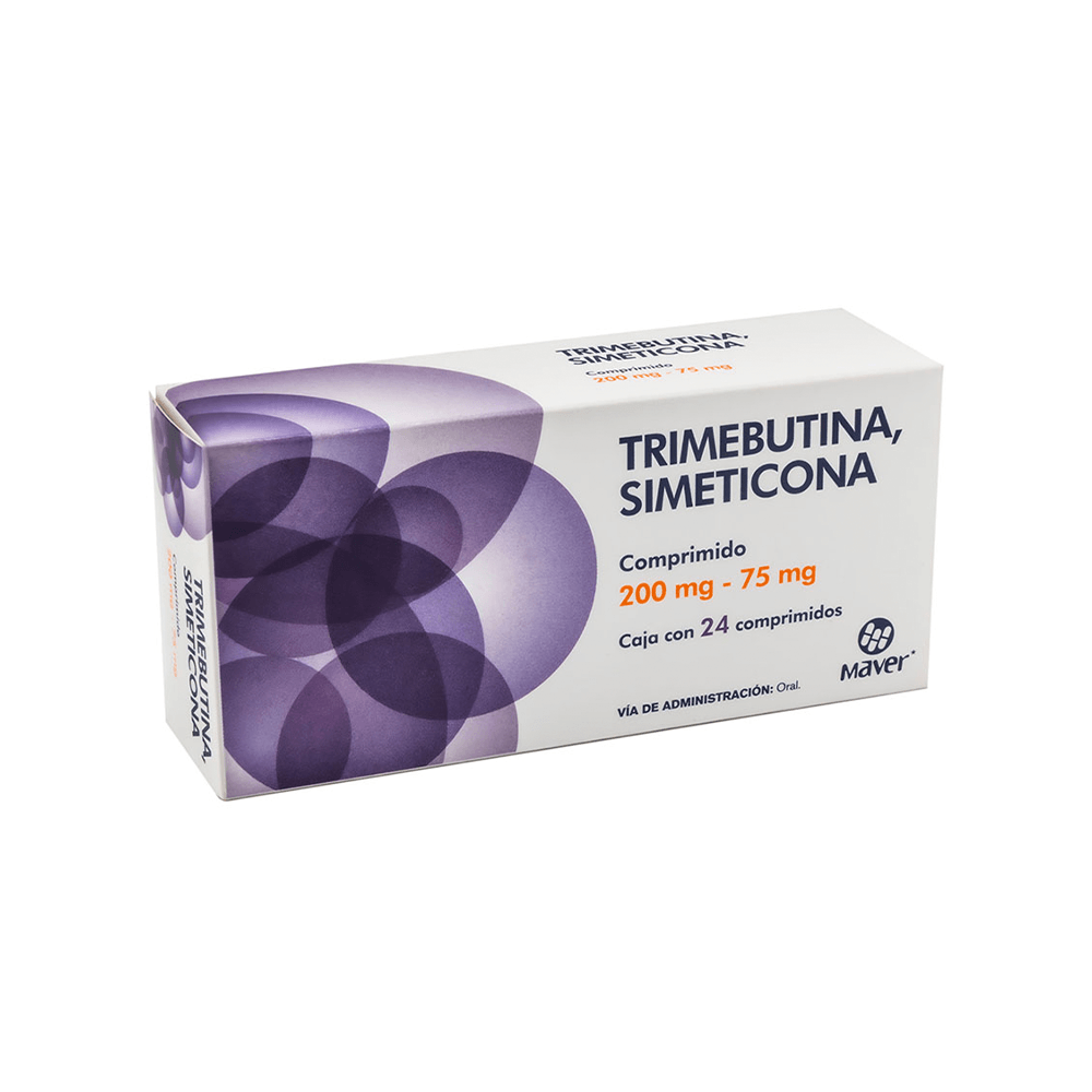TRIMEBUTINA/SIMETICONA 200/75 MG 24 COMPRIMIDOS - Farmacias Similares ...