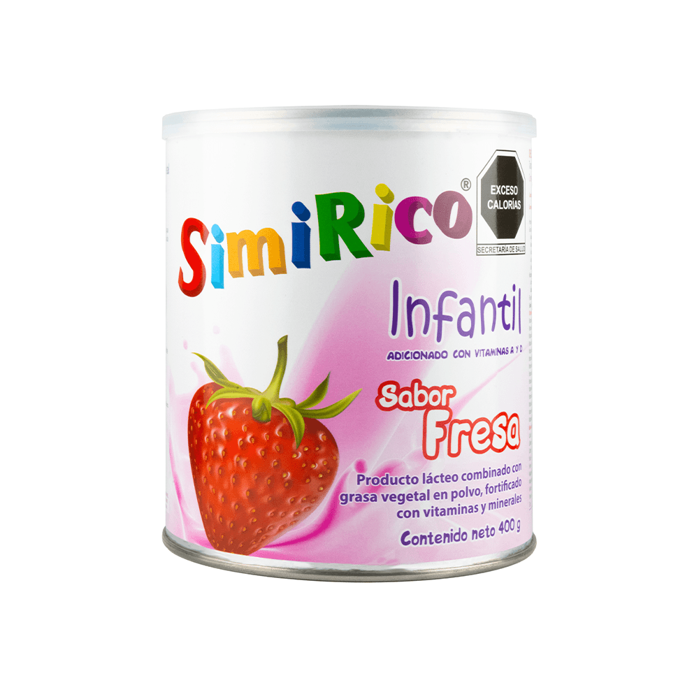SIMIRICO INFANTIL POLVO SABOR FRESA 400 GR 1 PIEZA - Farmacias ...
