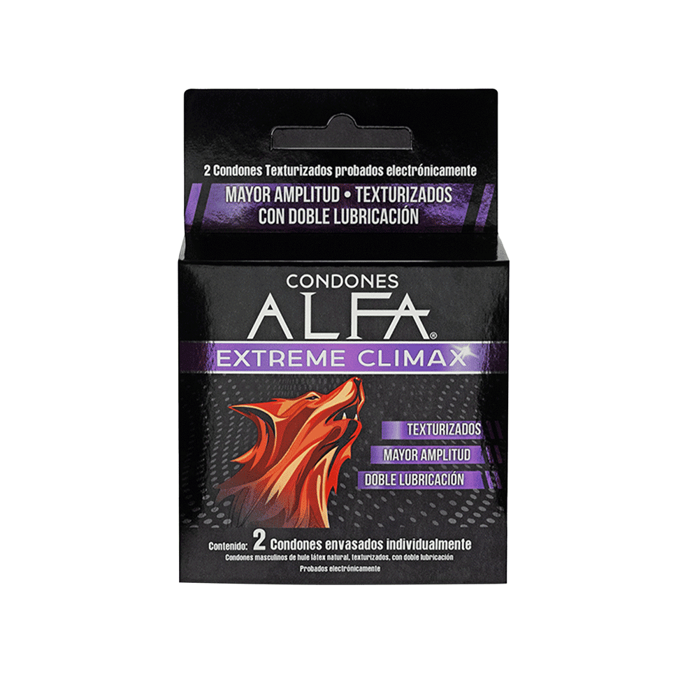 CONDON ALFA EXTRA CLIMAX TEXTURIZADO 2 PIEZAS - Farmacias Similares ...