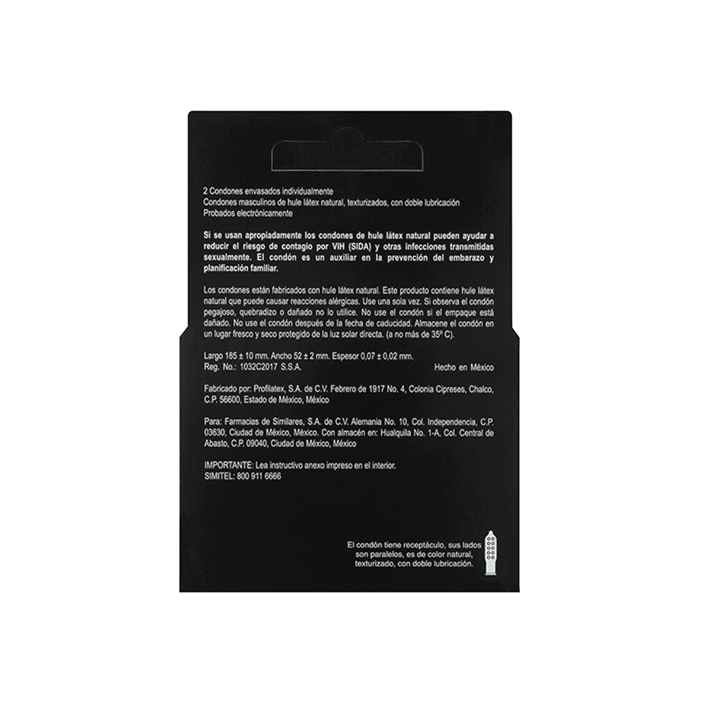 CONDON ALFA EXTRA CLIMAX TEXTURIZADO 2 PIEZAS - Farmacias Similares ...