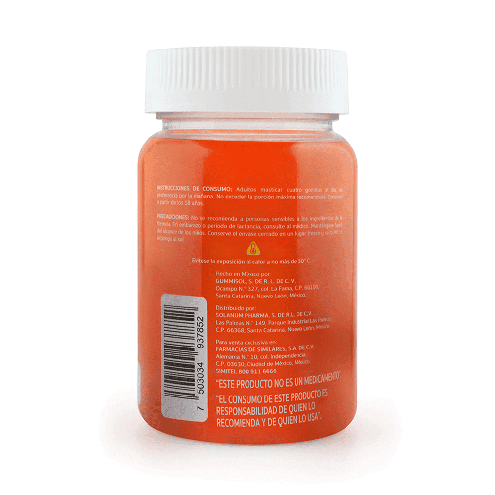 GOMITAS VITAMINA C/ZINC/VITAMINA D 60 PIEZAS MULTIGOMI - Farmacias ...