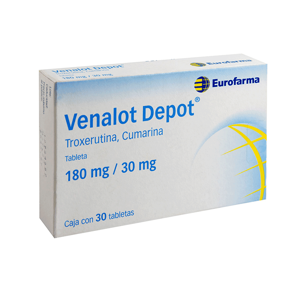 TROXERUTINA/CUMARINA 30 TABLETAS VENALOT DEPOT - Farmacias Similares ...