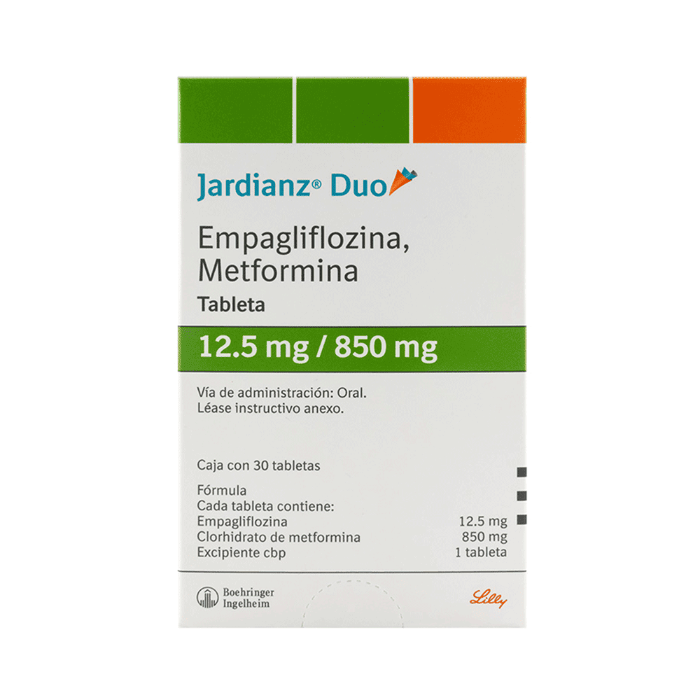 METFORMINA/EMPAGLIFLOZINA 850MG/12.5MG 30 TABLETAS - Farmacias ...