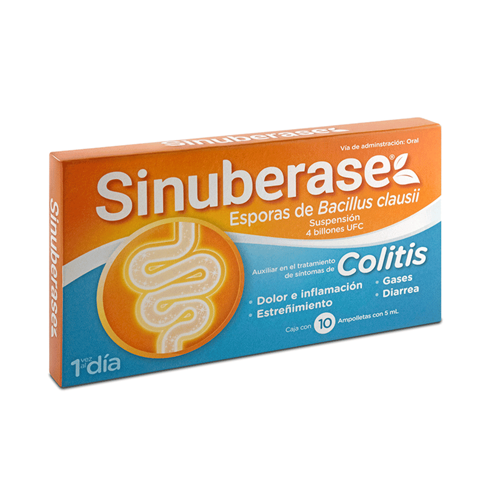 SINUBERASE PROBIOTICOS EN SUSPENSION BACILLUS CLAUSII 4 BILLONES UFC 10 ...